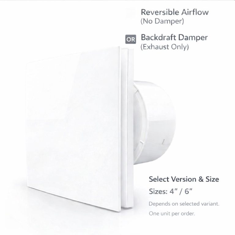 Window/Wall Exhaust Fan Panel J - Wall Mounted Shutter Exhaust Fan